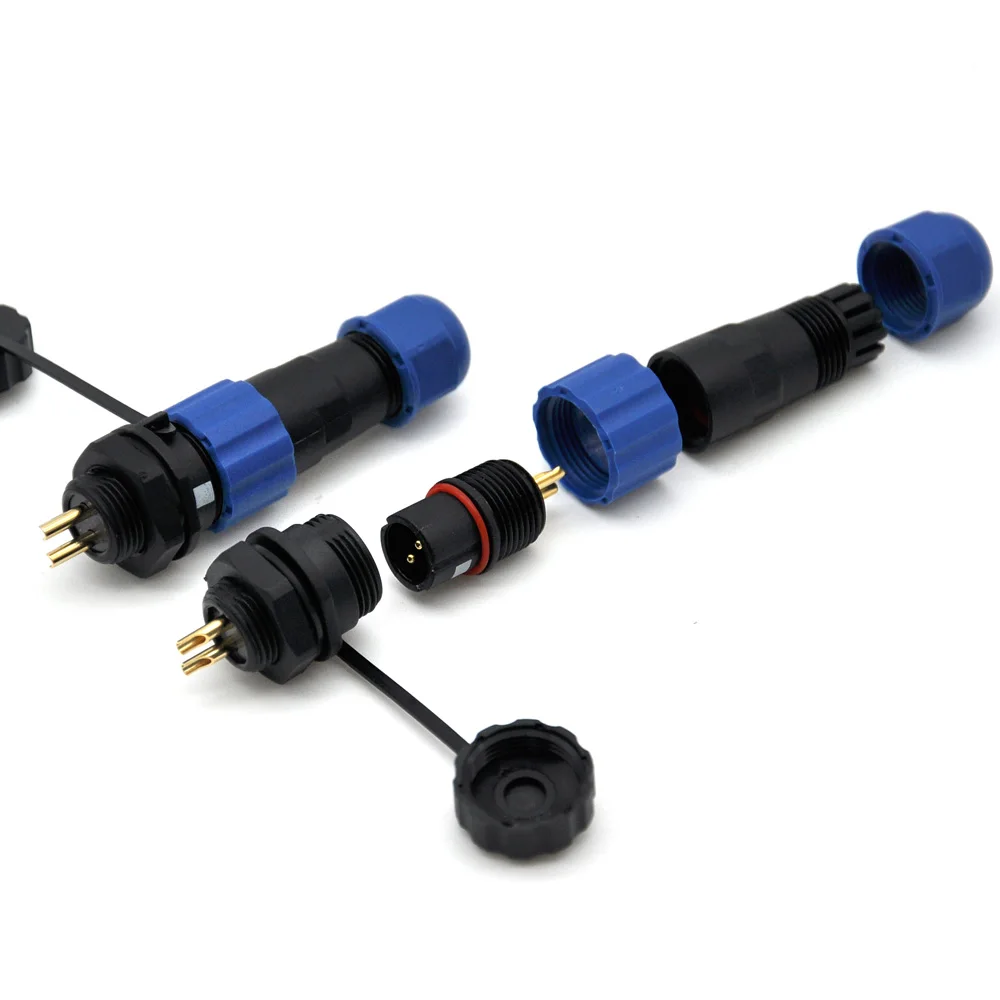 Industrial Threaded Plastic Connector Male M13 Ip68 Waterproof ...