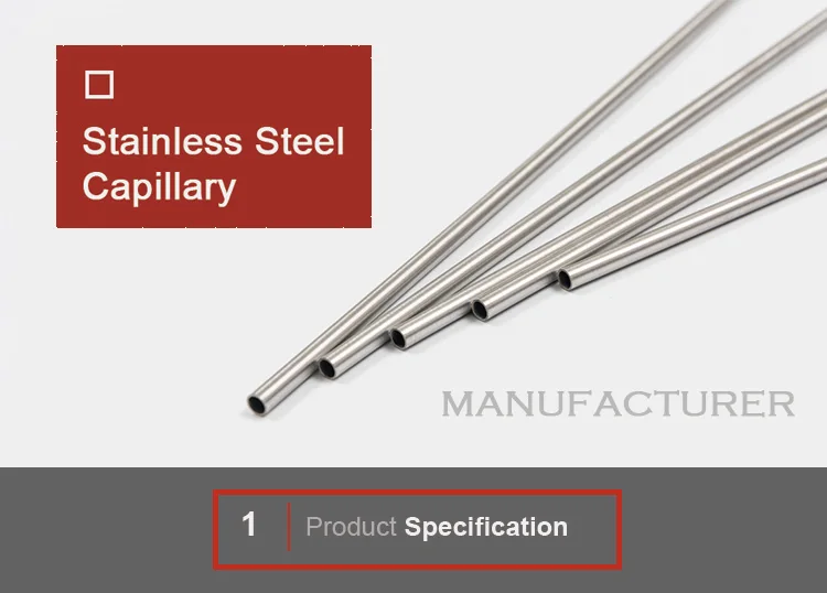 Customized Small Diameter Capillary Stainless Steel Seamless Tube ...