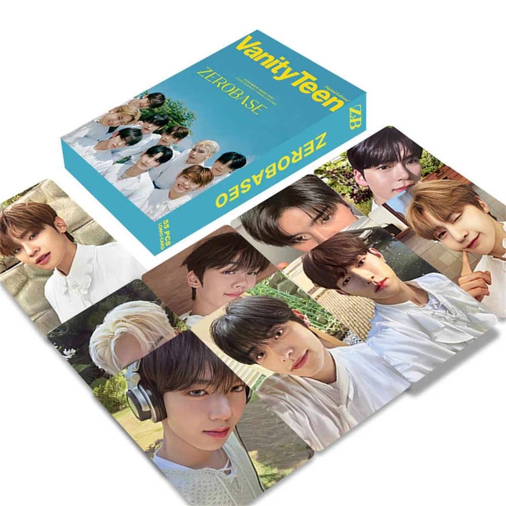 55Pcs/Box KPOP ZEROBASEONE YOUTH in the SHADE 1st Album Photocards Zhanghao Matthew Yujin ZB1 ...