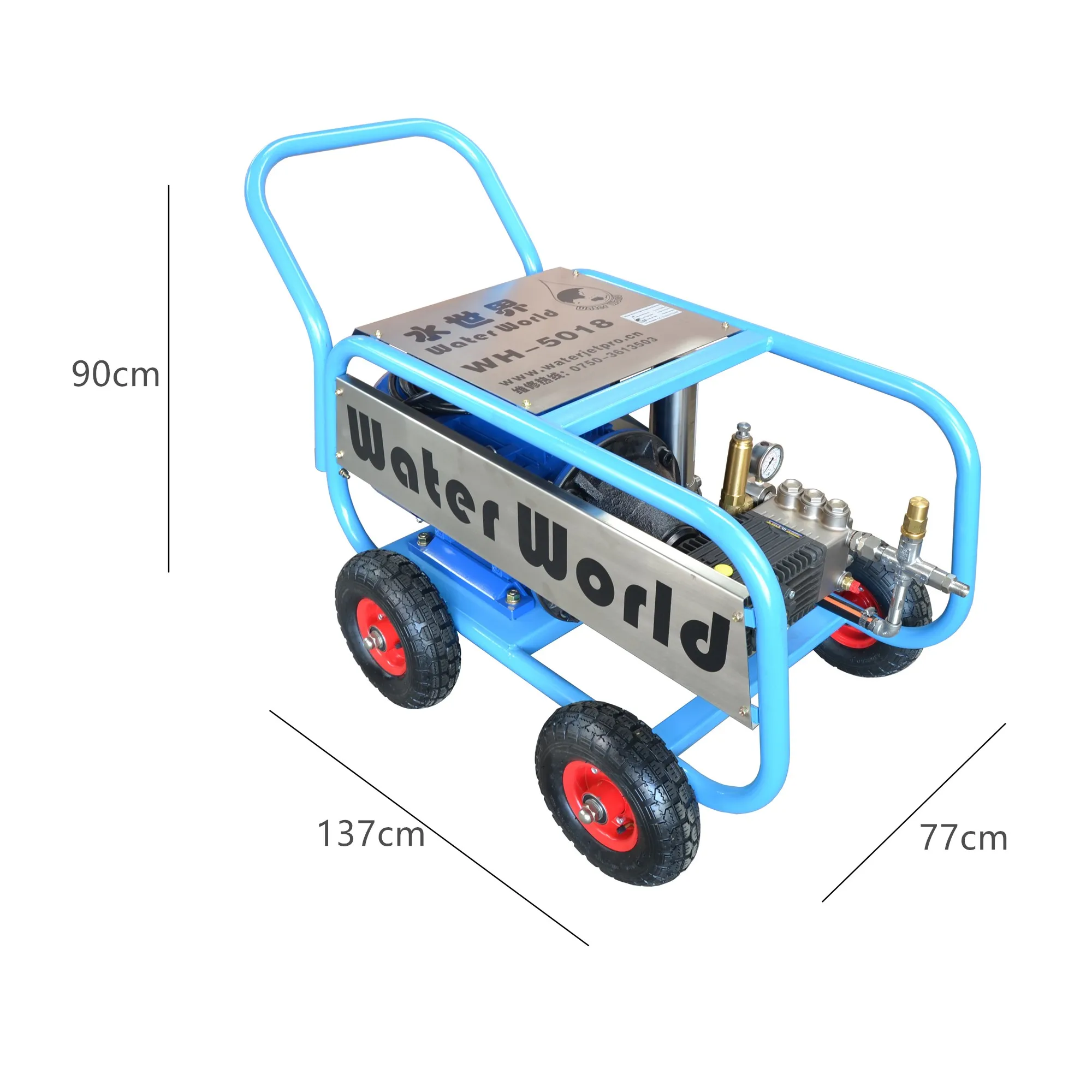 7250psi 500bar 380v Electric High Pressure Water Jet Cleaning Ship Deck ...