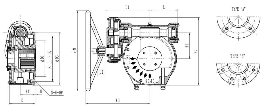 Worm Gear Box Operator Valve Actuator Gear Operator