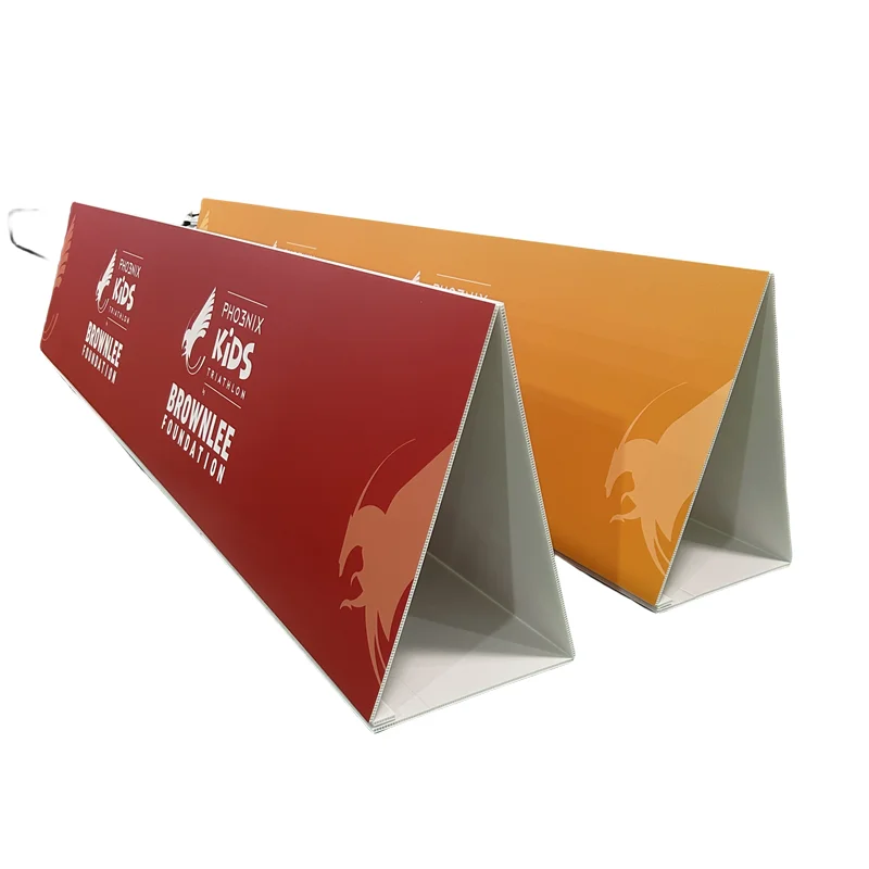 Custom Printed PVC Triangle Display Board - Toblerone Event Sign