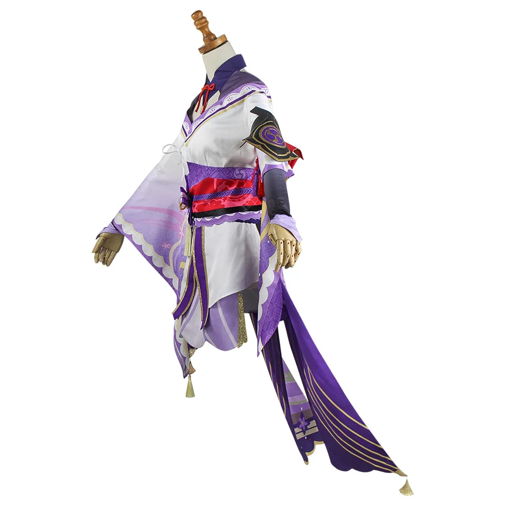 Game Genshin Impact Raiden Shogun Cosplay Costume Combat Dress Outfit ...