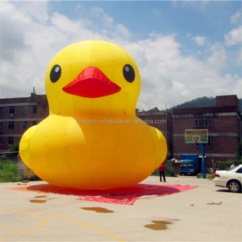 2020 New Inflatable Yellow Cartoon Mascot Duck for Advertising Promotion