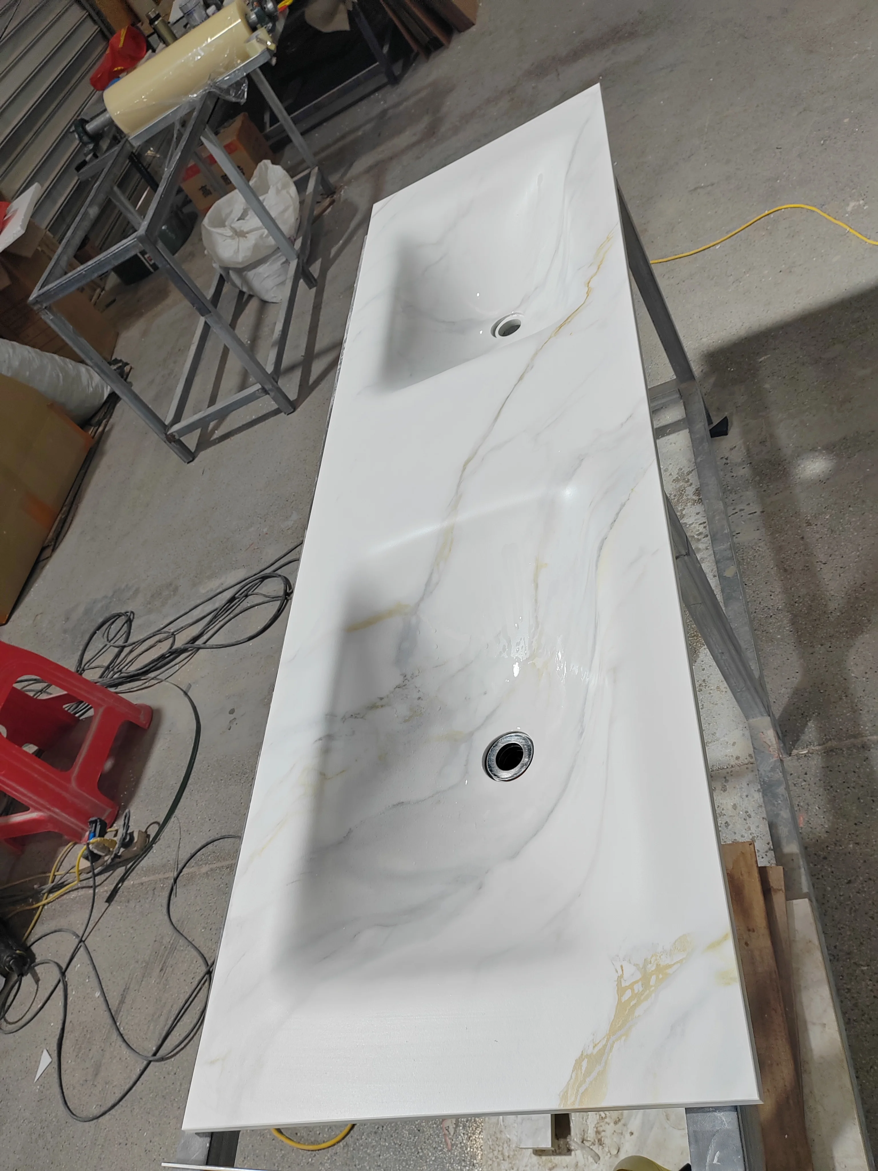 Sintered Stone Sink Countertop And Basin Integrated Thermal Bend ...
