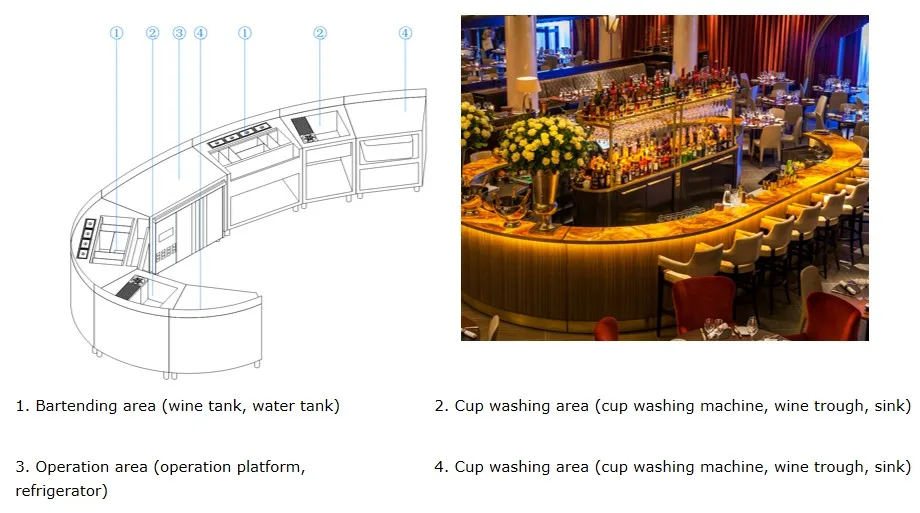 Removable Outdoor Custom Removable Cocktail bar Mobile Bartender Ice ...