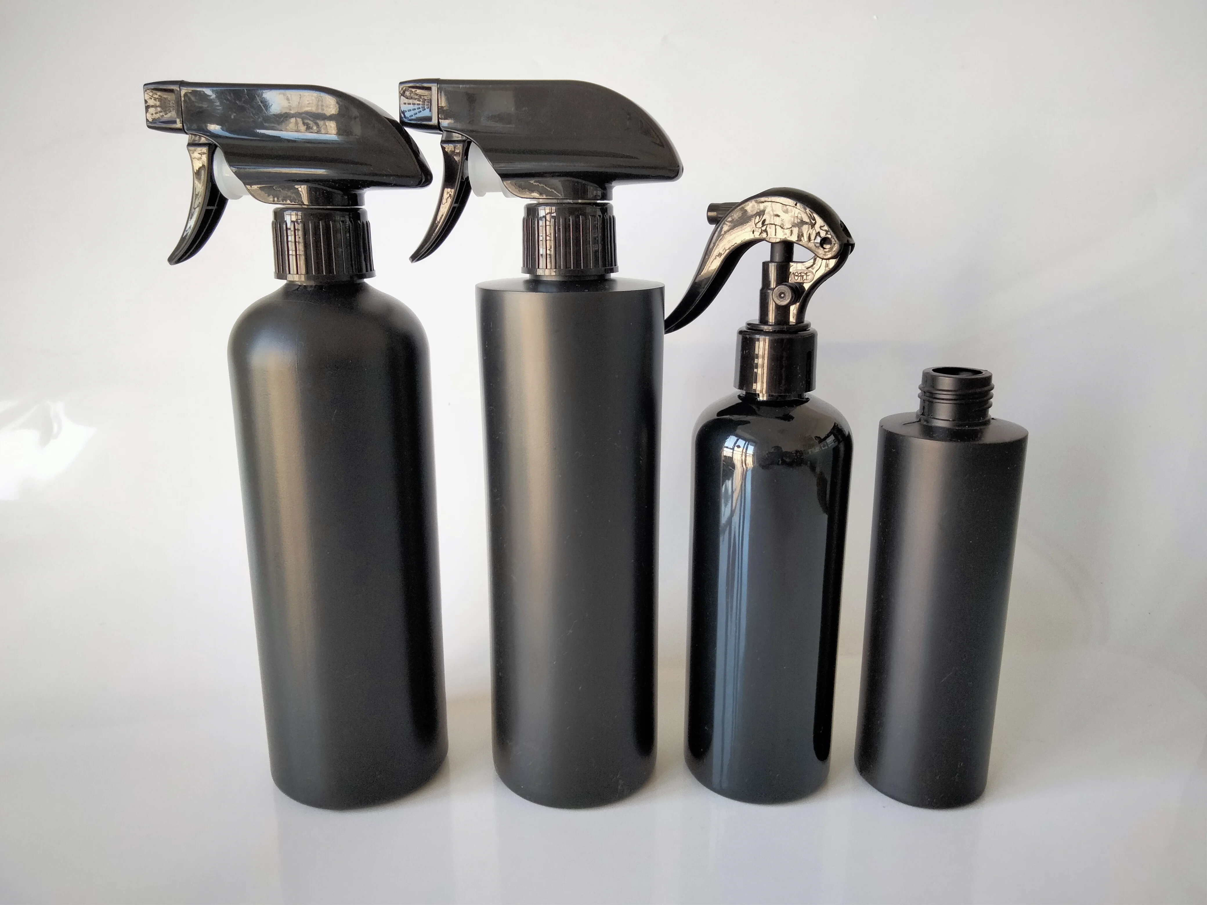16oz 500ml HDPE Plastic Matte Black Empty Home Spray Trigger Spray ...