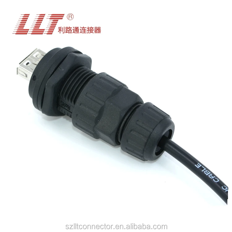Ip67 Ip68 New Design For Rj45 Ethernet Waterproof Usb Connector - Buy ...