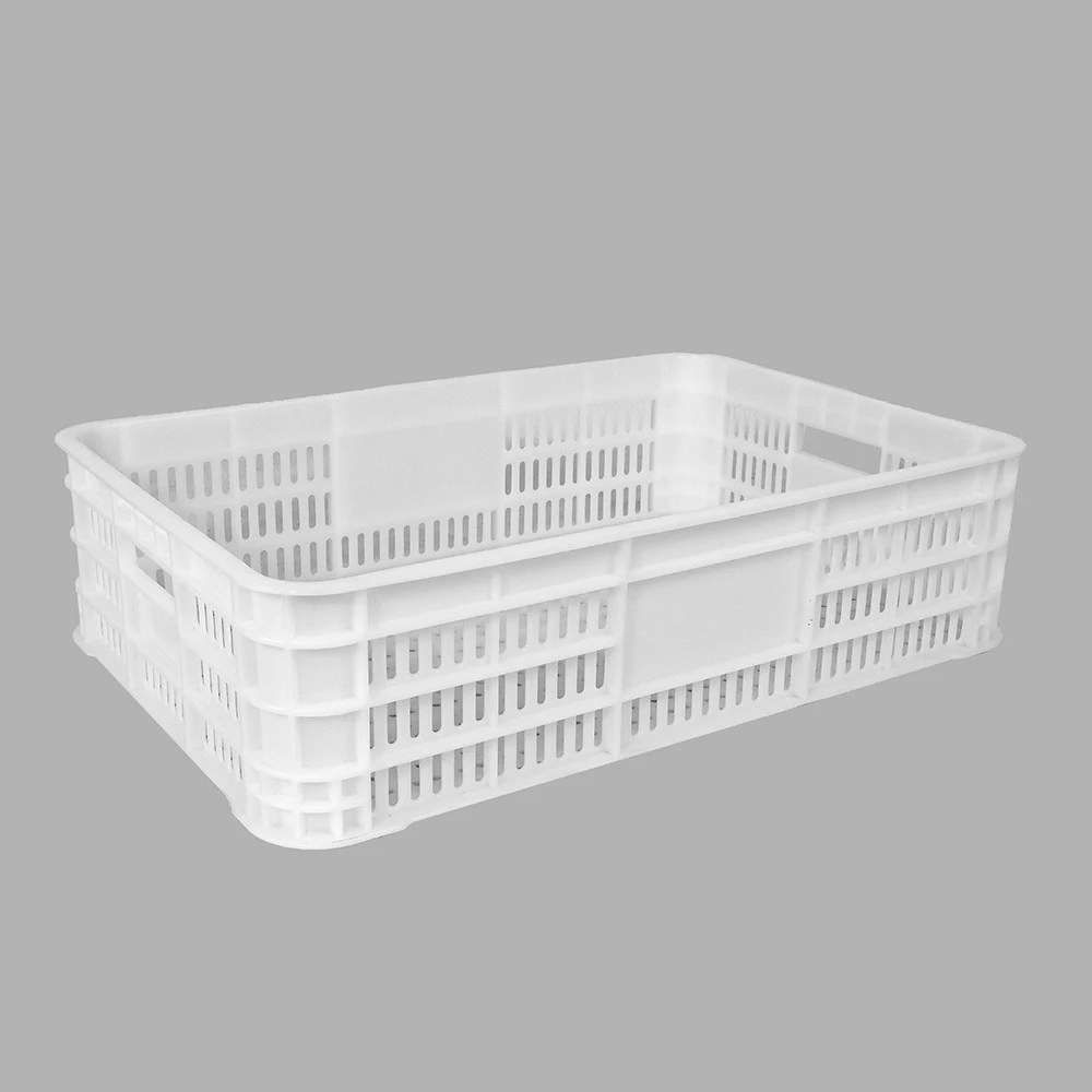 Fresh Food Distribution Mesh Crate Pp Plastic Turnover Basket Plastic ...