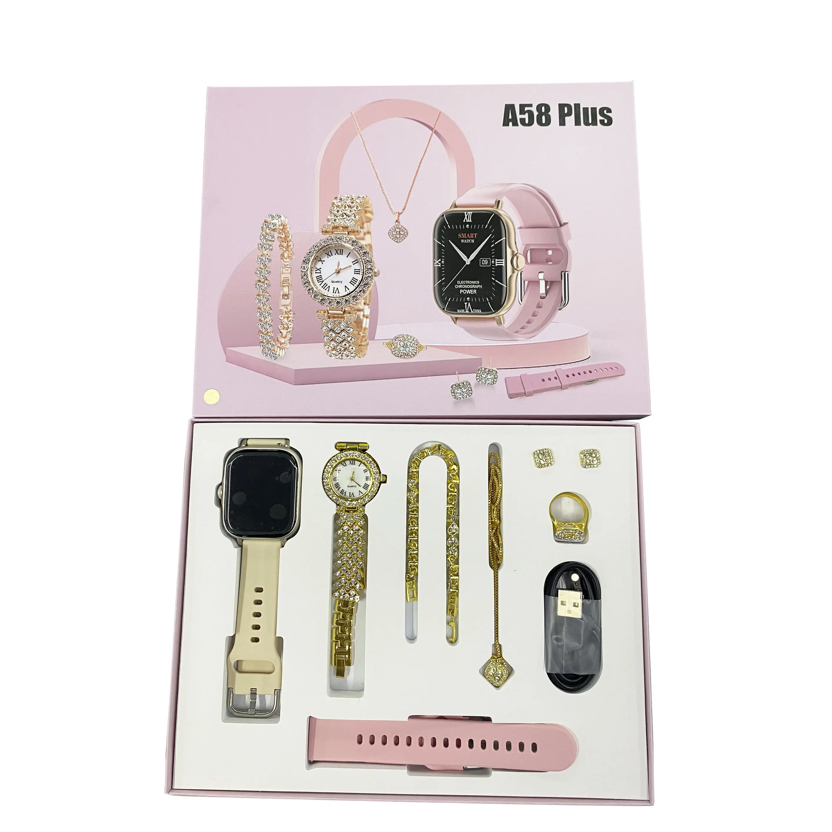 A58 Plus Ladies Gold Watch - Smart & Stylish Combination