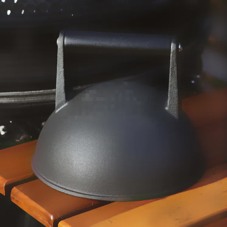 Cast Iron Burger Melt Dome Cover - Heat Bell BBQ Grill Accessory