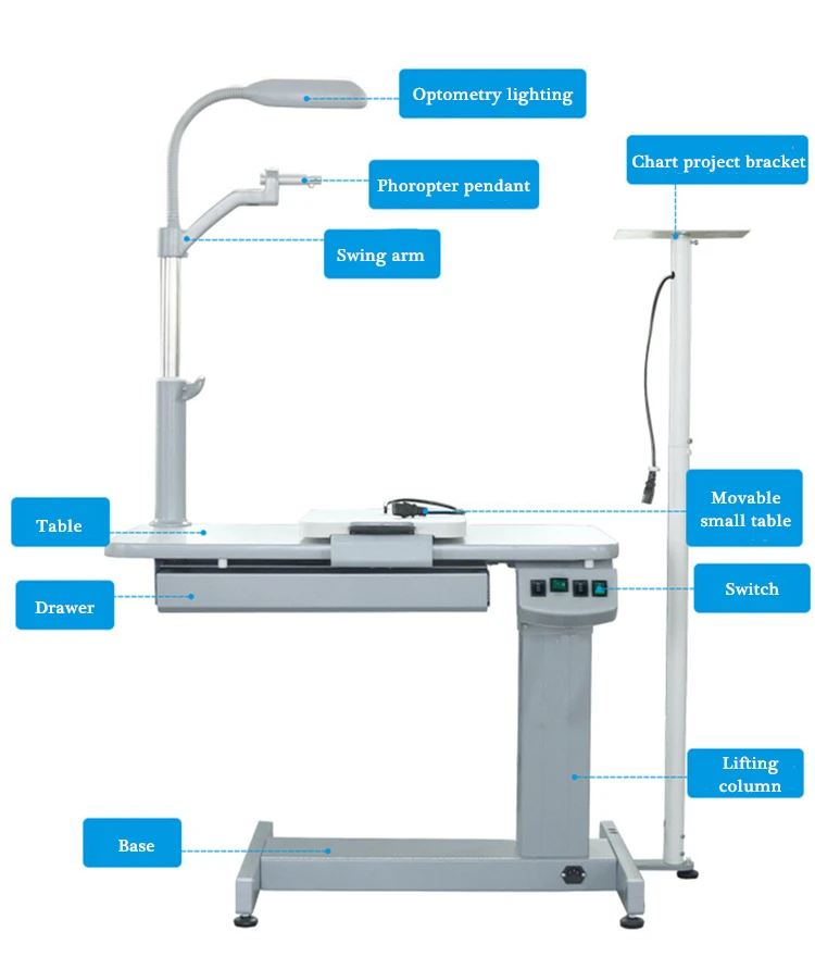 C-180A Optometry Combined Table - Advanced Ophthalmic Equipment