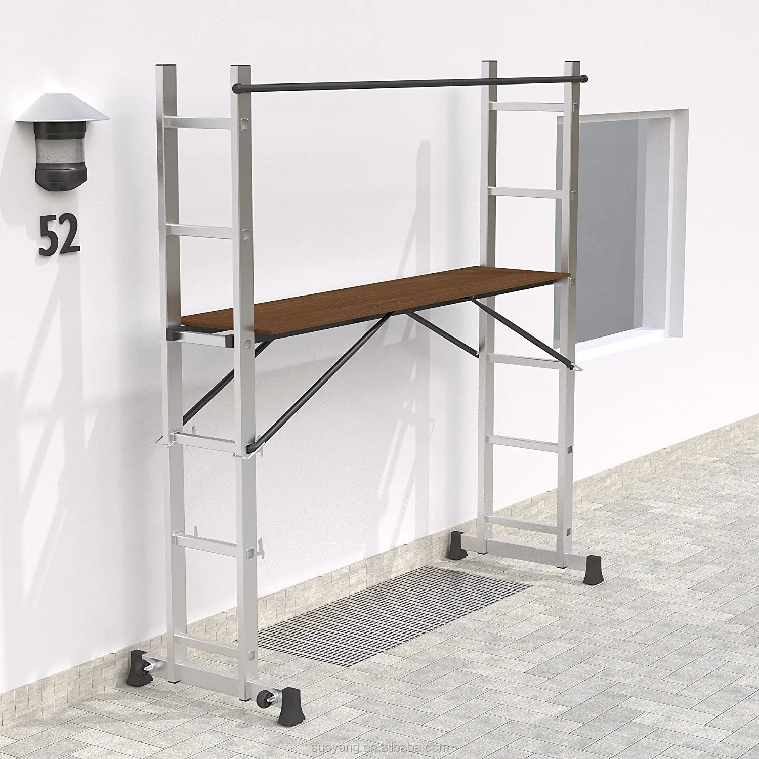 SYS206 Multipurpose Aluminium Folding Scaffolding Ladder