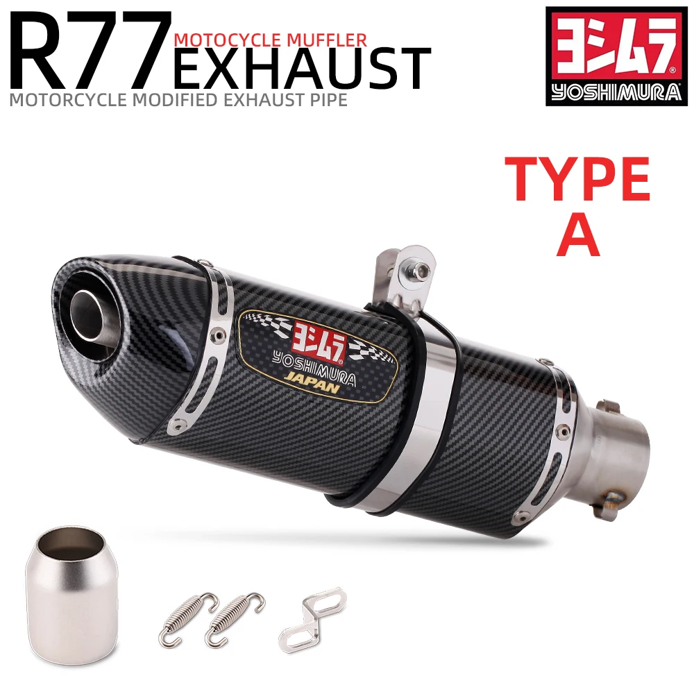 Universal Motorcycle Yoshimura R77 Modified Exhaust Pipe Db Killer Muffler For Honda Pcx 125 150 ...