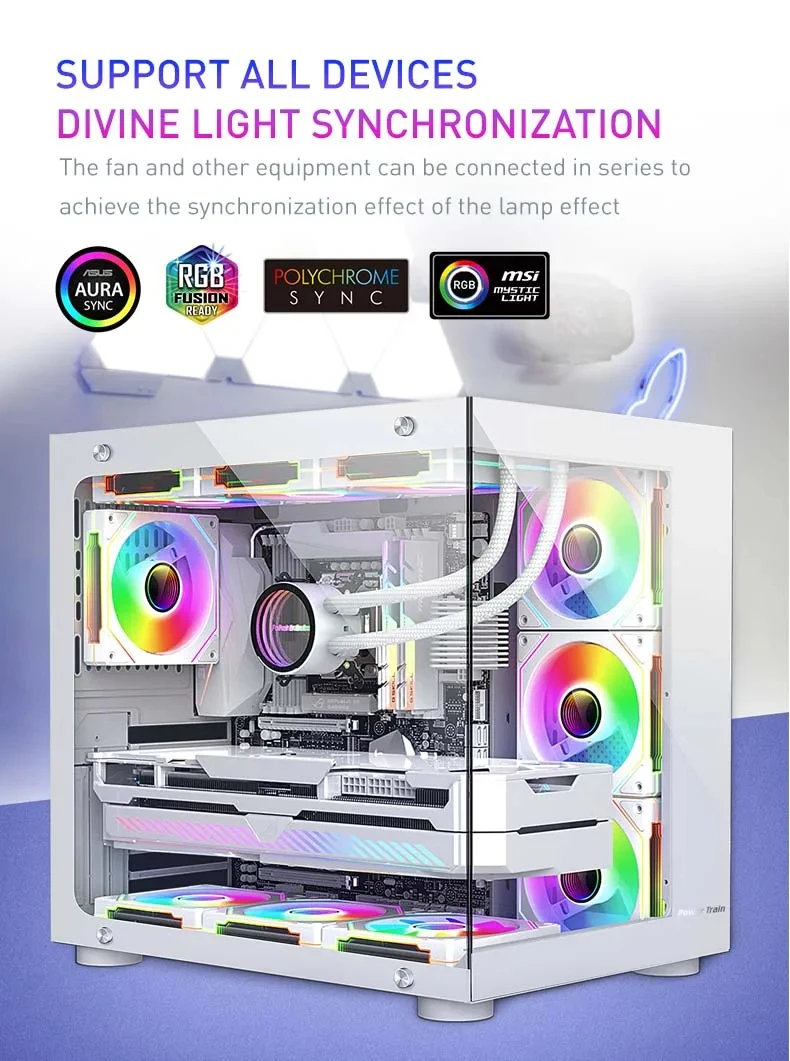 12cm ARGB Computer Chassis Fan - Quiet Cooling Solutions