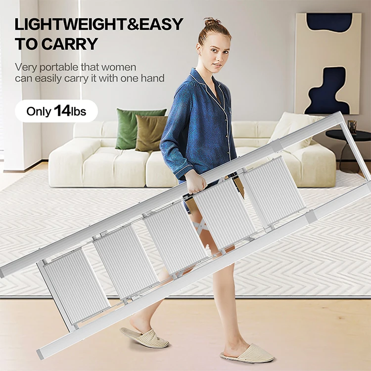 Modern Design Foldable Telescopic Aluminum Ladder for Apartment Garden ...