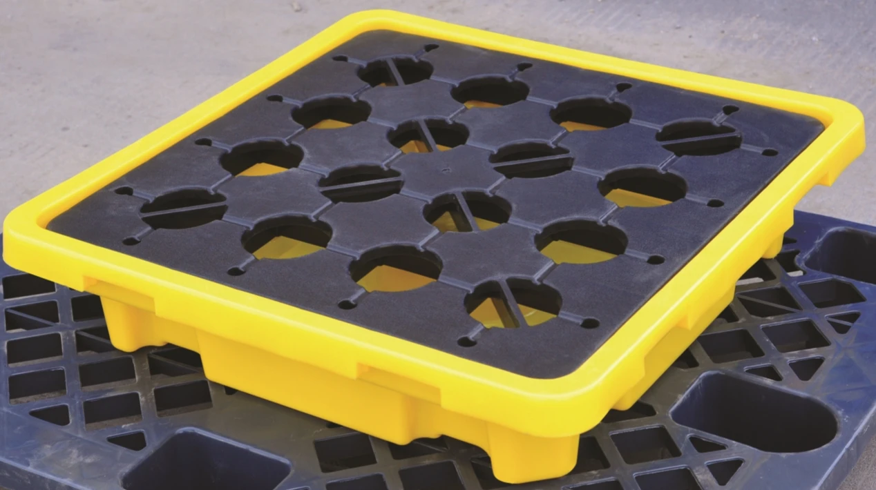 680x680x150mm Spill Containment Pallet For One Drum Oil Chemicals Anti ...