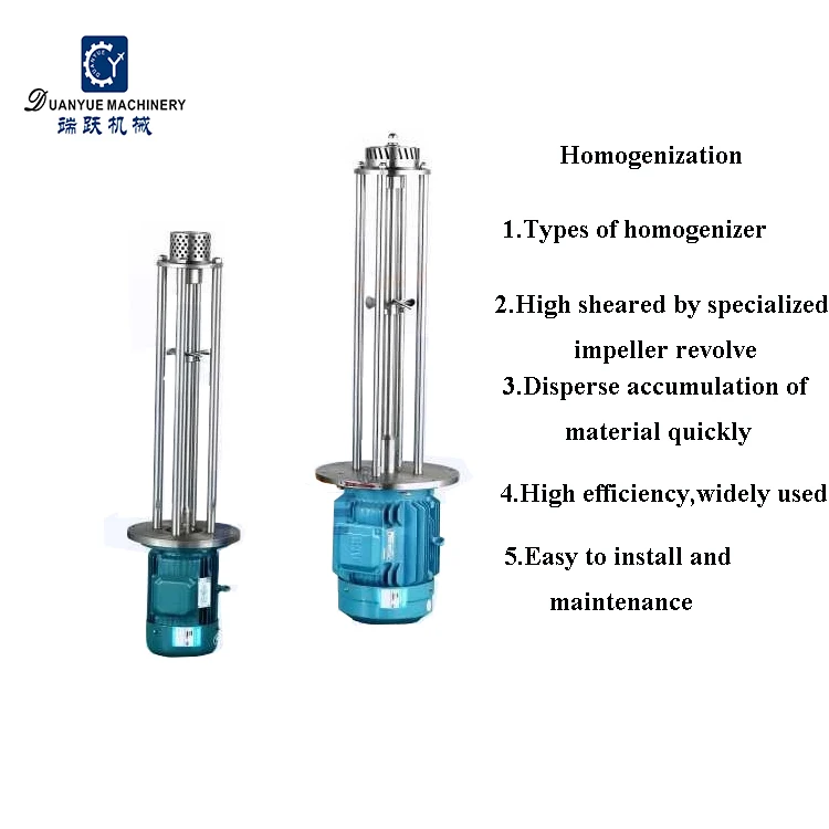 High Shear Homogenizer Pneumatic Lifting Homogenizer High Shear ...
