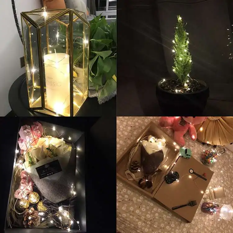 Hesheng Cr2032 Button Battery Operated Mini Micro Led String Lights ...