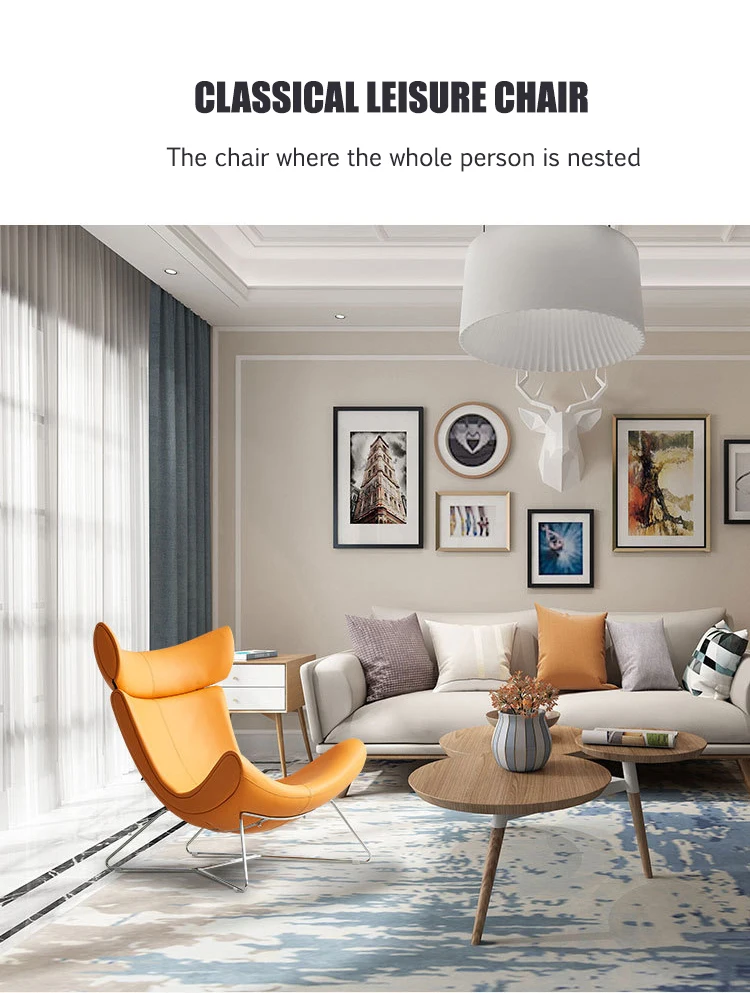 2020 Popular Model Lazy Sofa Snail Chair with Footstool