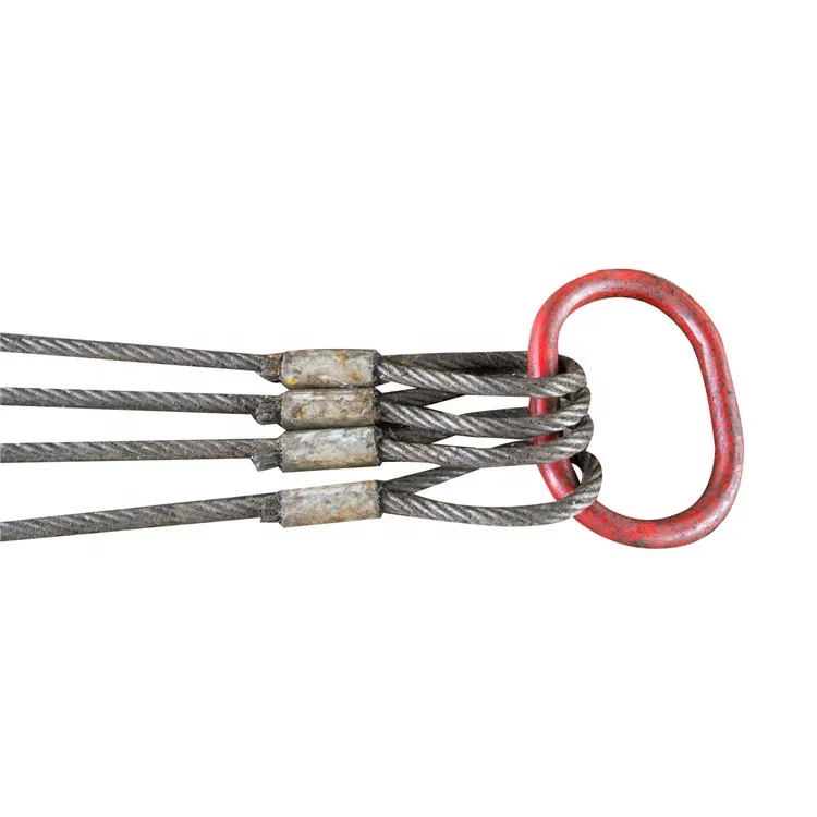 Durable Lifting Sling - Four Legs Pressed Steel Wire Rope