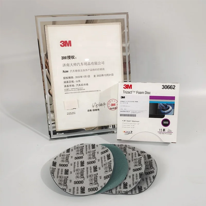 3m 30662 Trizac Pyramid Back Pile Sand Dish P5000 6 Inch 152mm Lacquer ...