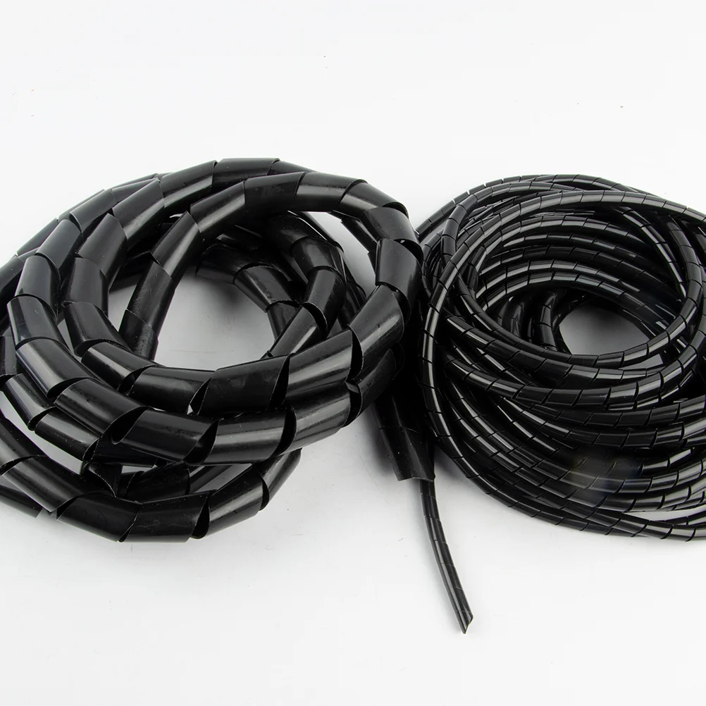 10m 6mm Cable Protector Spiral Wrap Sleeving Band Tube Line Wire ...