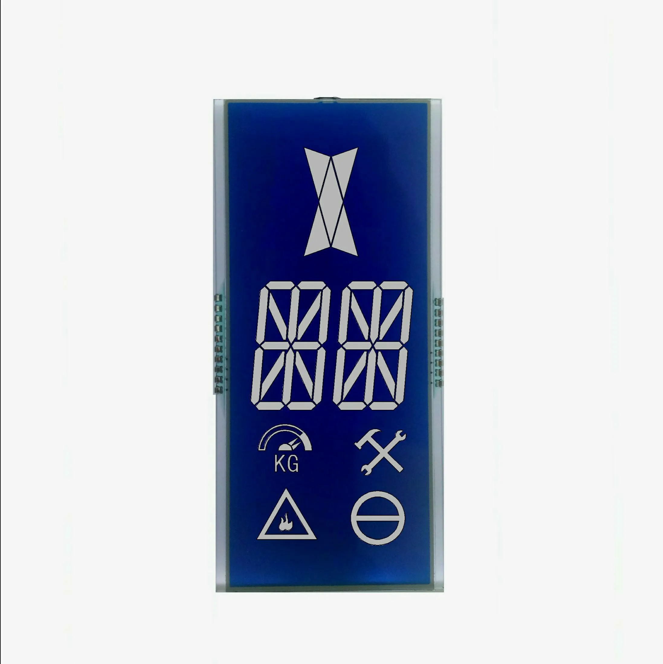 Elevator Control Panel Stn Blue Background 14 Segment Display White Led ...