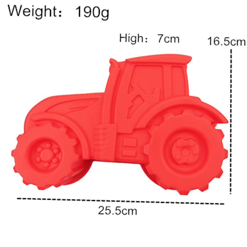 3d Large Locomotive Cake Molds Pan Silicone Tractor Mold For Chocolate ...
