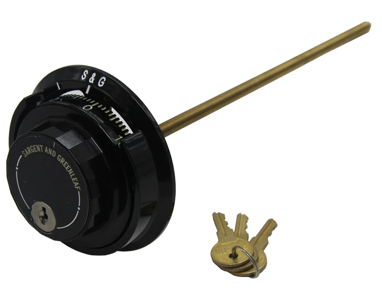 Sargent and Greenleaf SG6730 Three-Wheel Brass Mechanical Lock - Secure ...