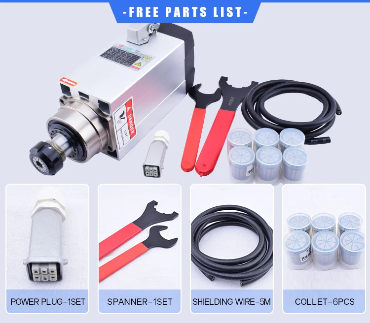 Cheap Price Air Cooled Spindle Gdz120*103-4.5kw 220v/380v Er32 For Cnc ...