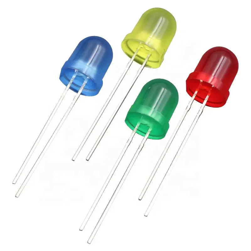 5mm Led Light Emitting Diode 3mm Round Head Bead F3 F5 Inline 8mm Diode ...
