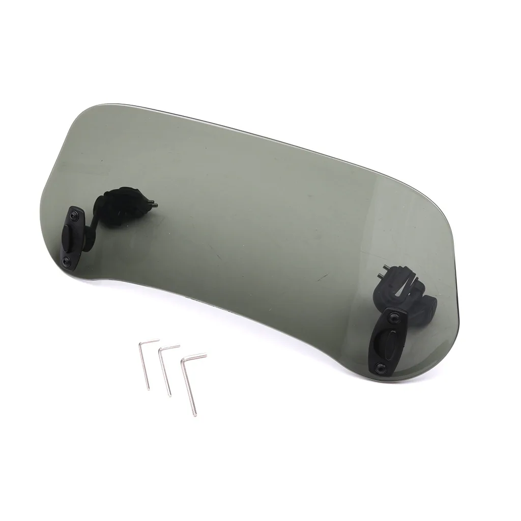 Motorcycle Windshield Extension Moto Adjustable Clip-on Windscreen ...