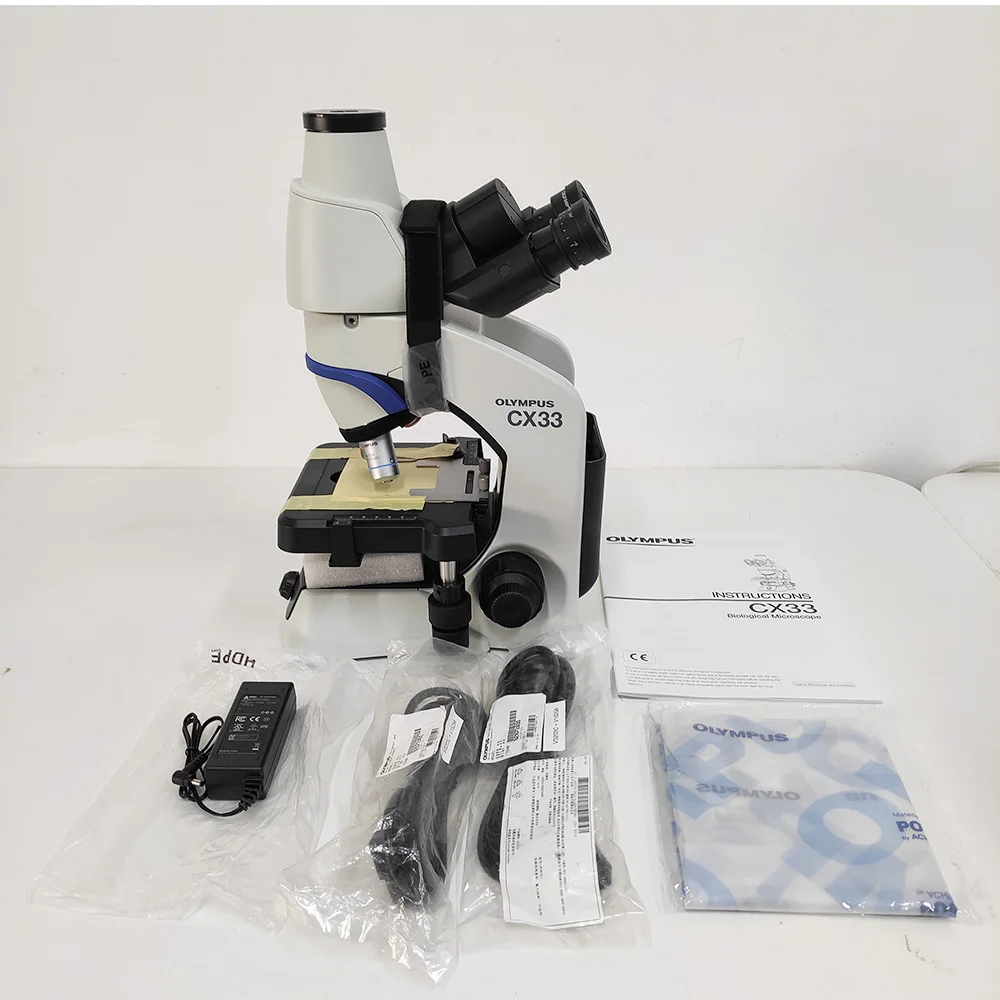 Laboratory CX33 Trinocular Biological Microscope Olympus Microscopy ...