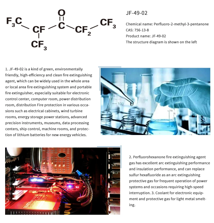 99.9% de la más alta pureza NO CAS 756-13-8 Perfluorohexanone fuego ...