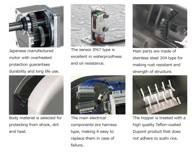 XTOP TSM-900RS Automatic Sushi Rice Sheet Machine - 720-900 Rolls/H ...