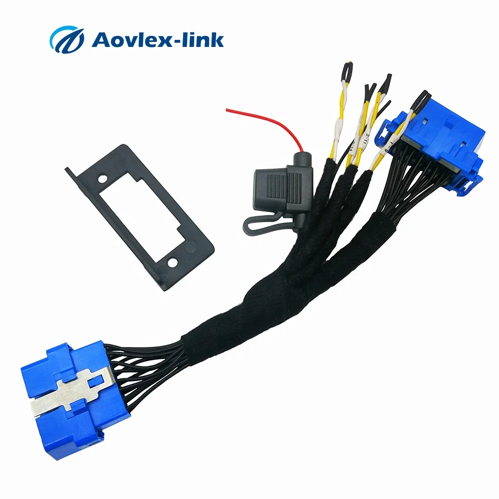 12v Obd2 Cable Blue Connector Twisted Pair Wire Obd Cable With Fuse ...