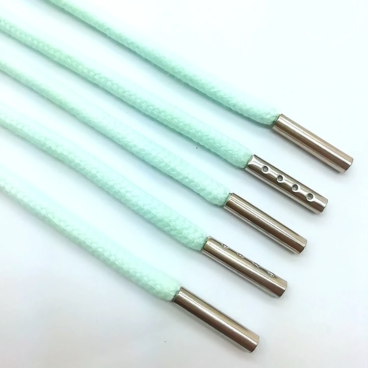 Wholesale Garment Customized Draw Cord Hoodie Cords with Custom Tip