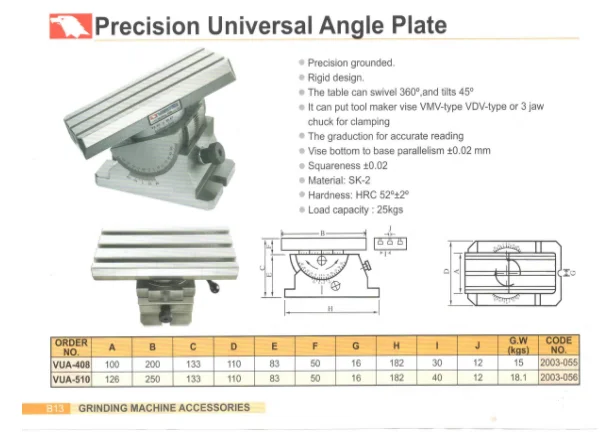 Universal Precision Vise - Stainless Steel Flat Vise Grinder Angle Flat ...