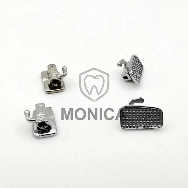 Orthodontic Monoblock Metal Self- Ligating Bracket Roth/mbt With Buccal ...