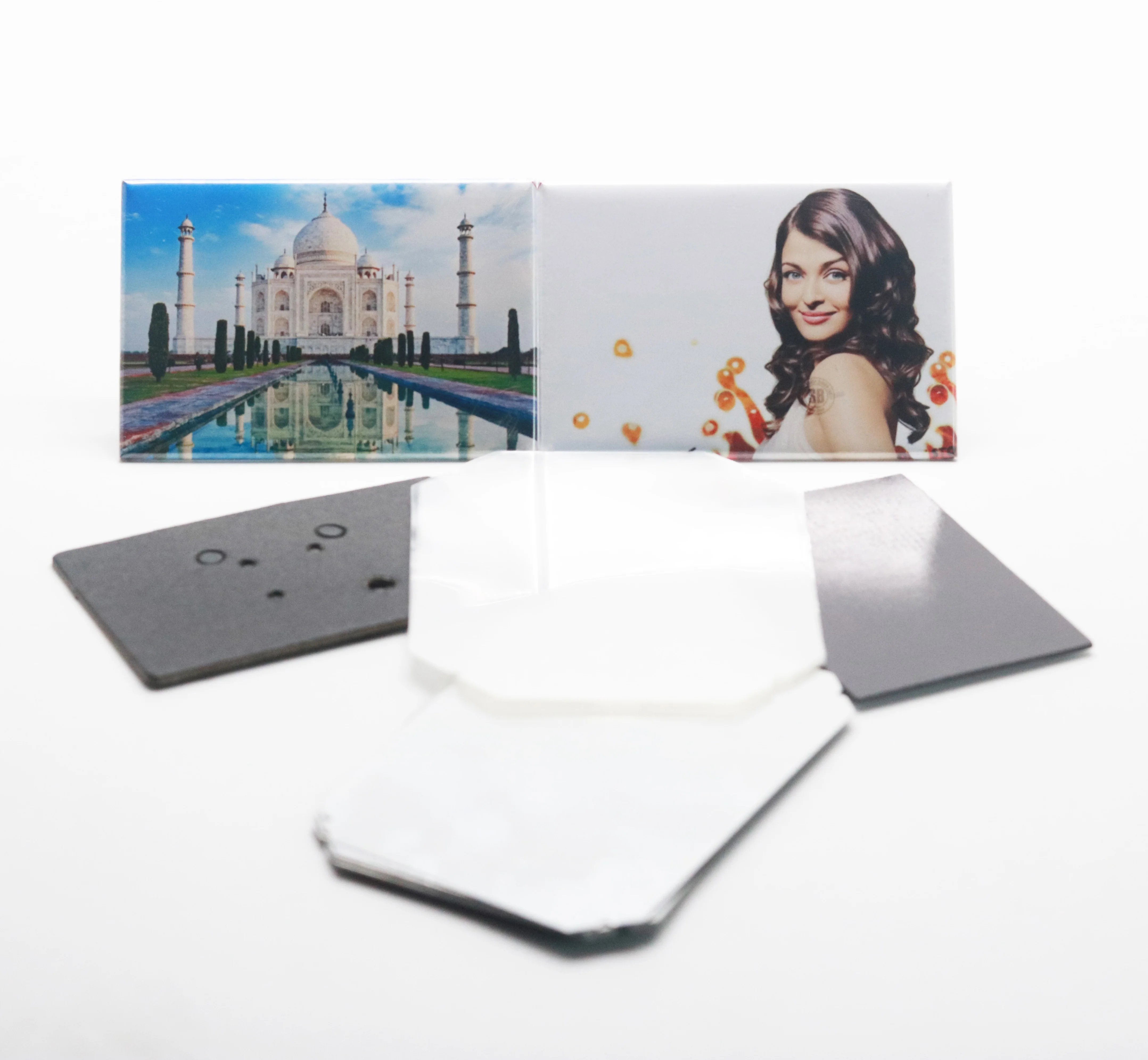 Whole Sale 90*65mm Rectangle Fridge Magnet Badge Making Material ...
