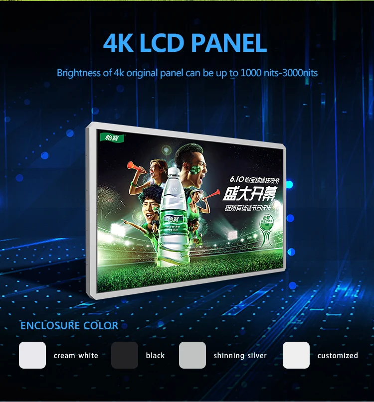 Multifunctional Outdoor Display 2500 Nits Lcd Panels - Buy Outdoor Lcd ...