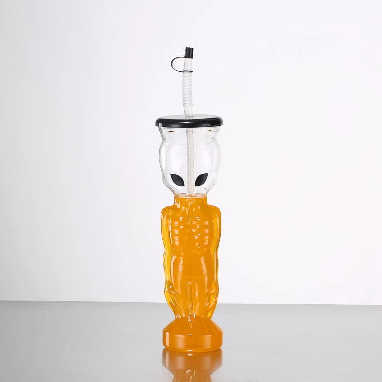 800ml Alien Yard Cup Ice Slush Glass Eco-friendly Pet Plastic Yard Cups ...