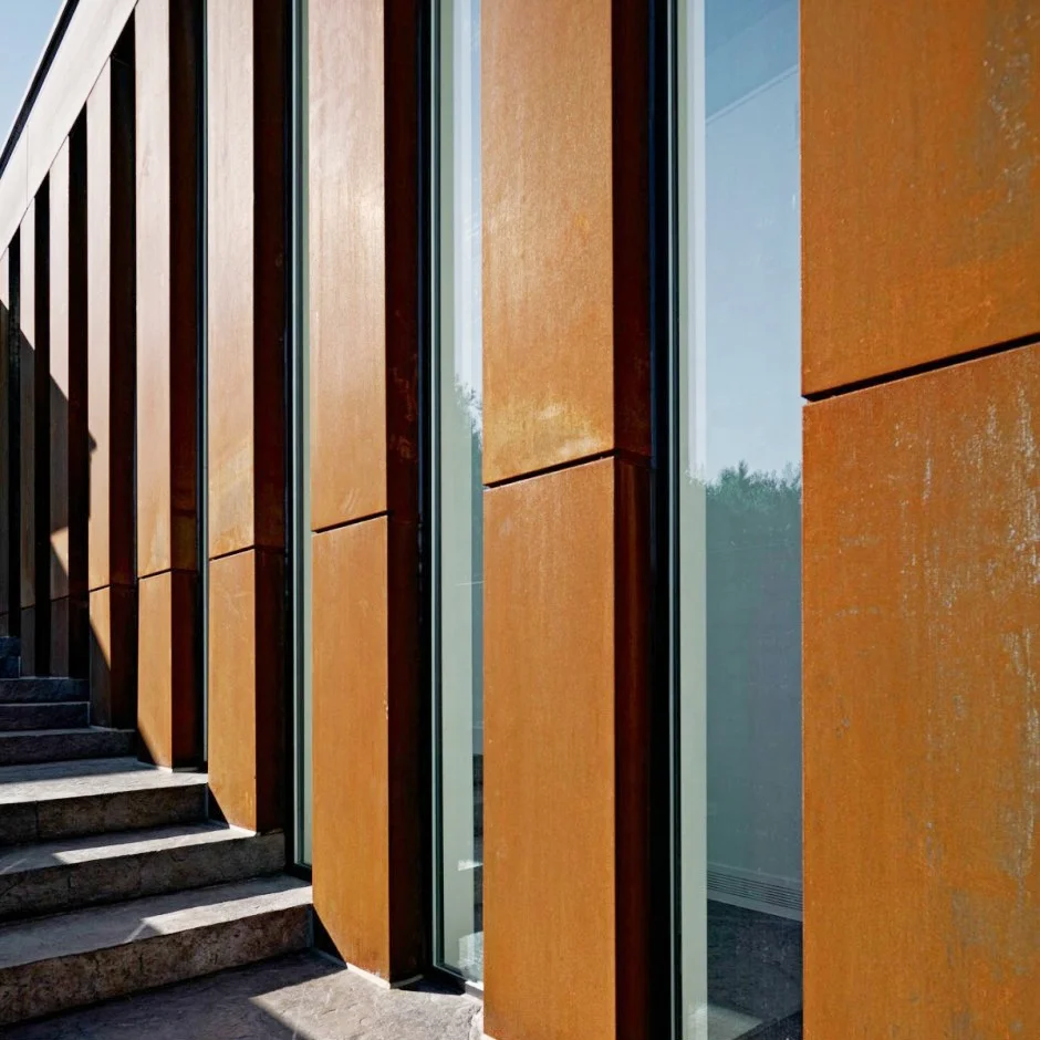 Keenhai Dekorasi Luar Ruangan Baja Corten Panel Dinding Layar Fasade ...