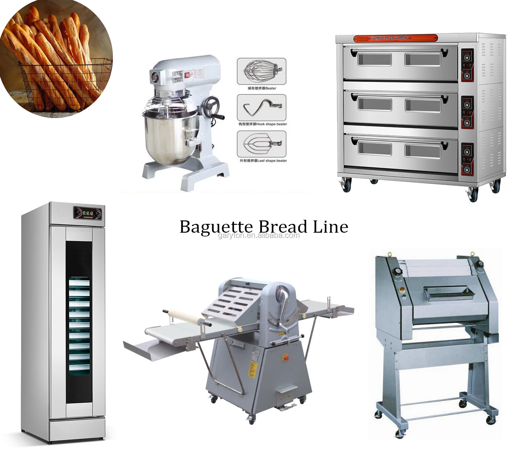Baguett Making French Bread Production Line - Peralatan Bakery