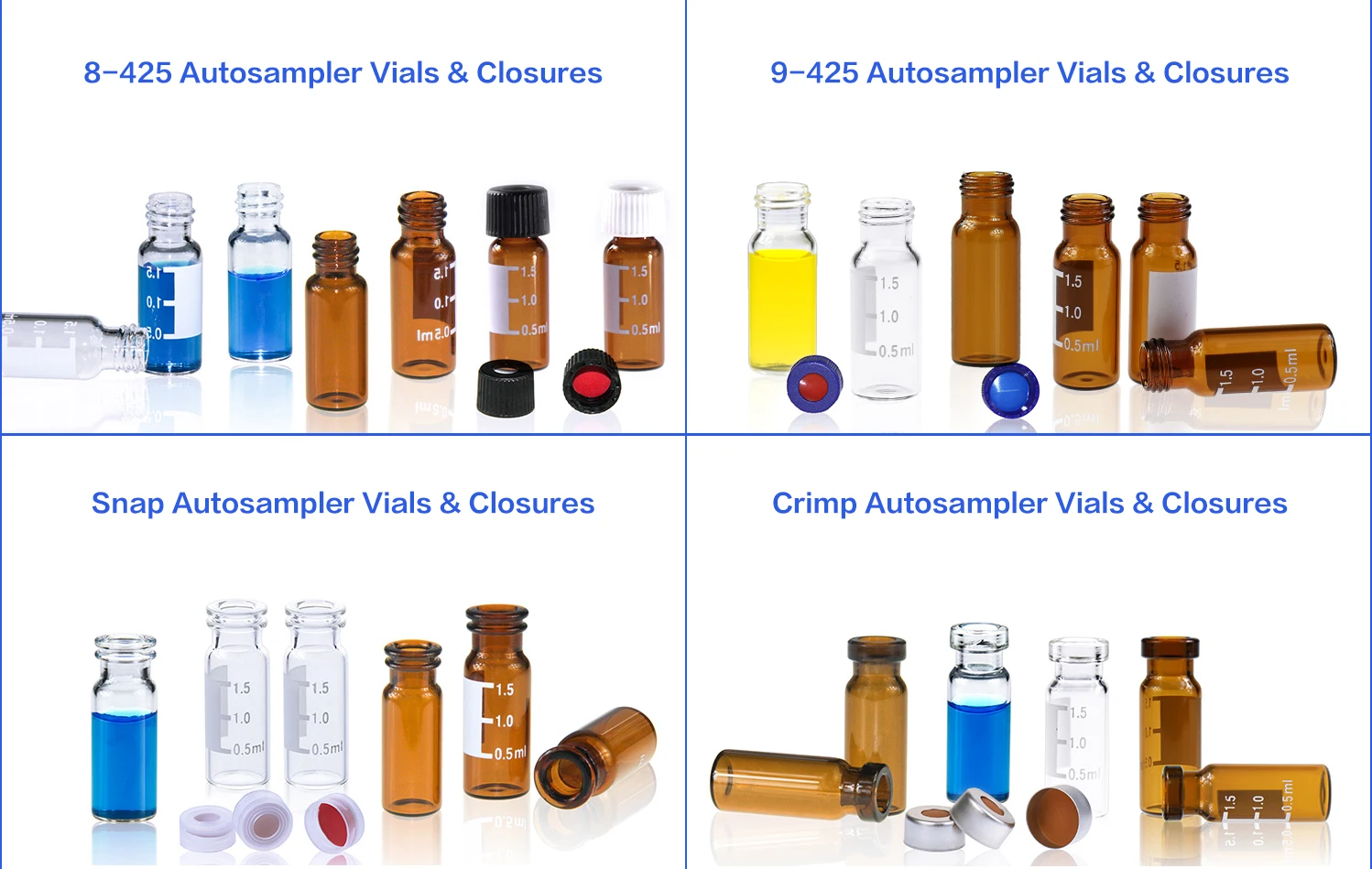 Alwsci 2ml 11mm Clear Chromatography Gc Crimp Vial With Ptfe Silicone ...