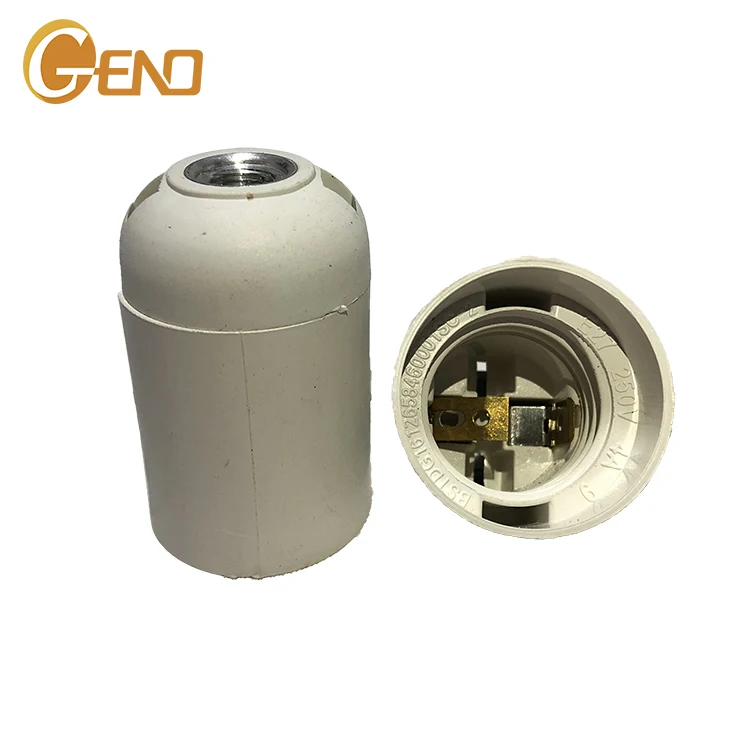 250v Plastic Lampholder Cooper Terminal Lamp Holder E27 Plastic ...