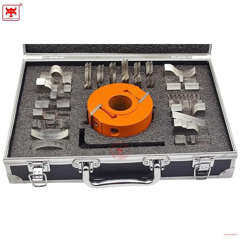 24-Piece Wooden Line Tool Set Replaceable Blade Vertical Shaft Milling ...