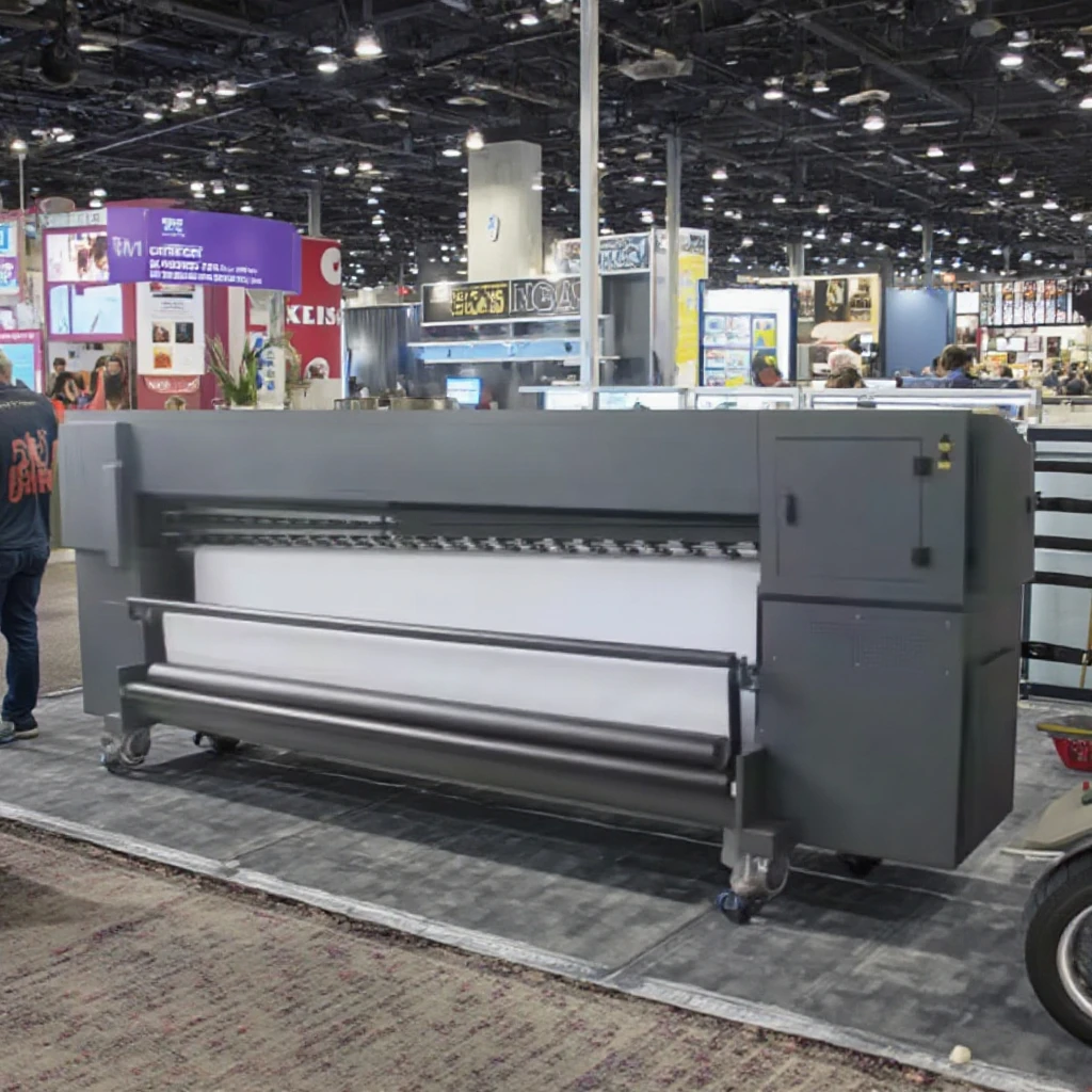 Konica 512i Printhead Solvent Inkjet Printer 3.2m High-Speed Outside Advertisement Automatic ...