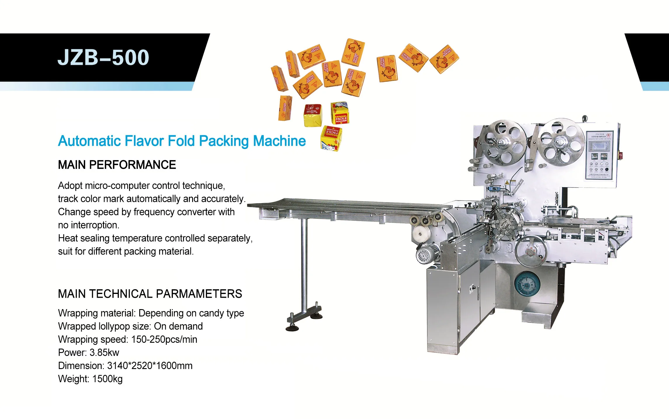 Factory Chicken Seasoning Cube Bouillon Cube Fold Wrapping Machine ...